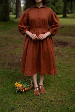 Meg Dress with 3/4 sleeves – LittleWomenAtelier
