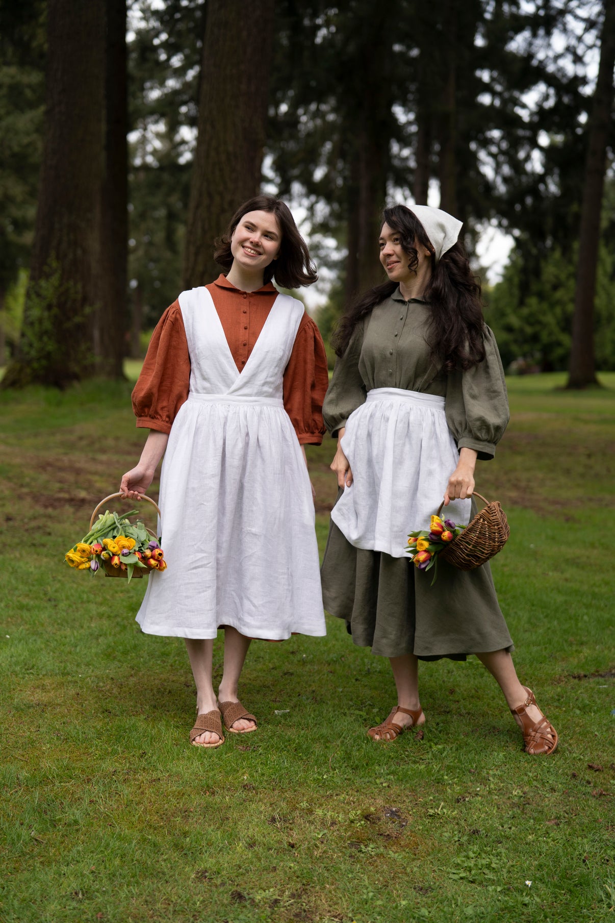 Mini Half linen Apron – LittleWomenAtelier