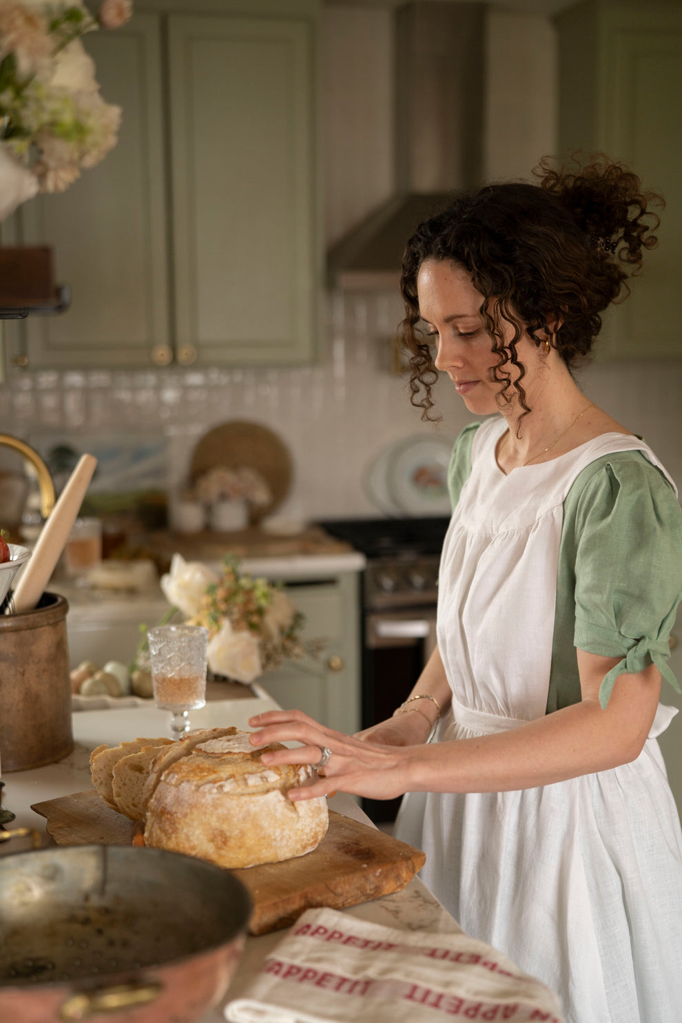 Marmee linen Pinafore – LittleWomenAtelier