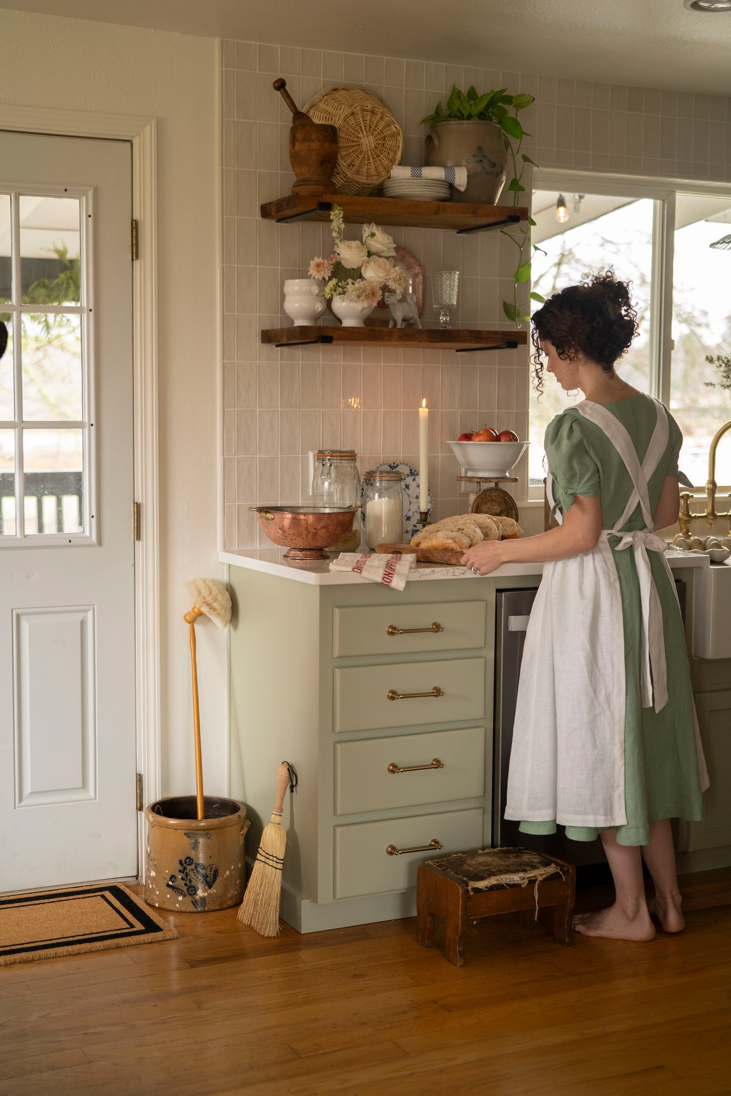Marmee linen Pinafore – LittleWomenAtelier