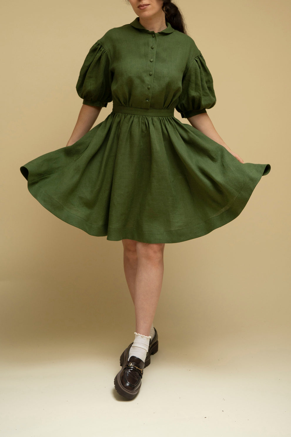 Mini Meg linen dress – LittleWomenAtelier