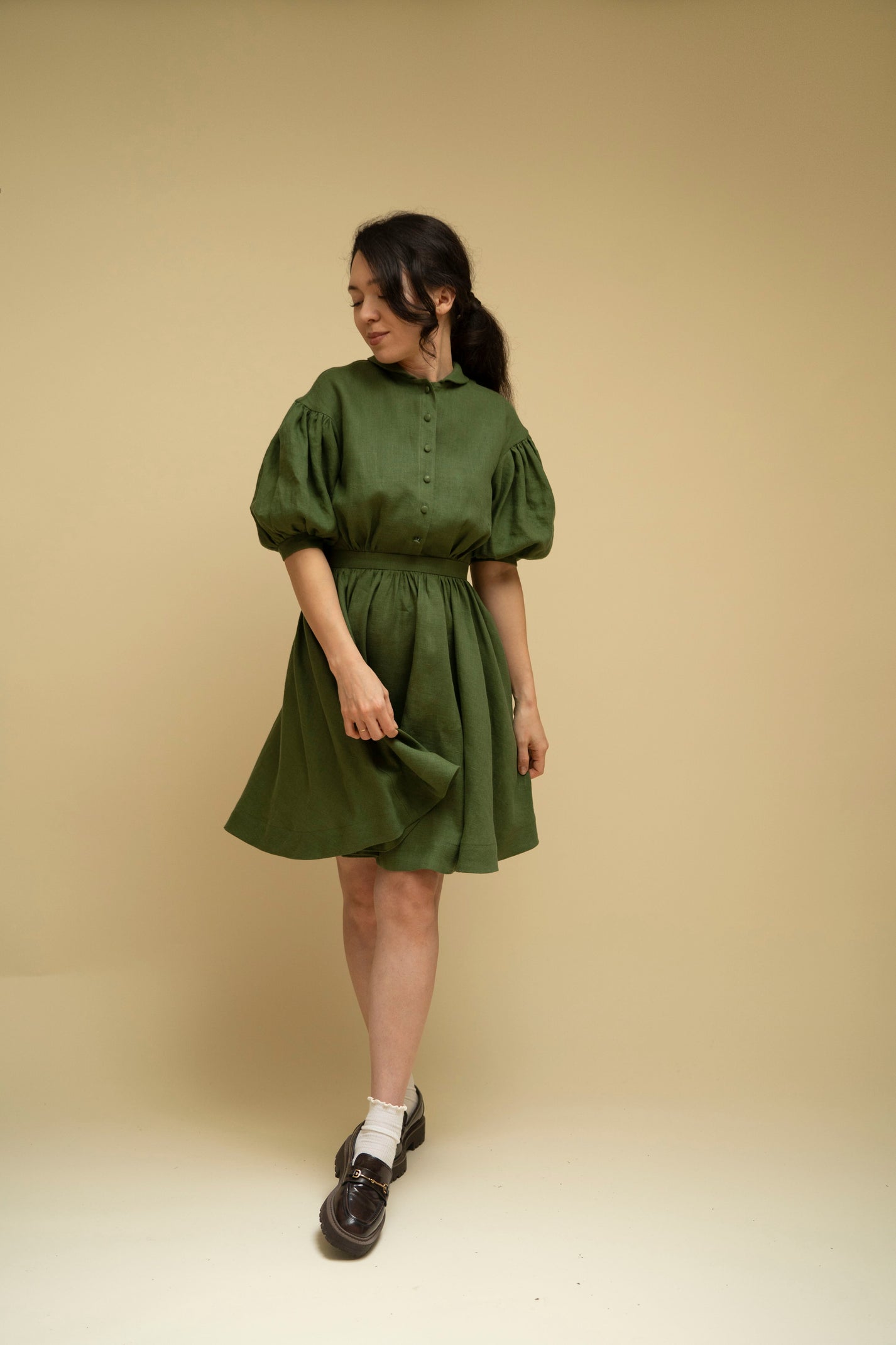 Mini Meg linen dress – LittleWomenAtelier