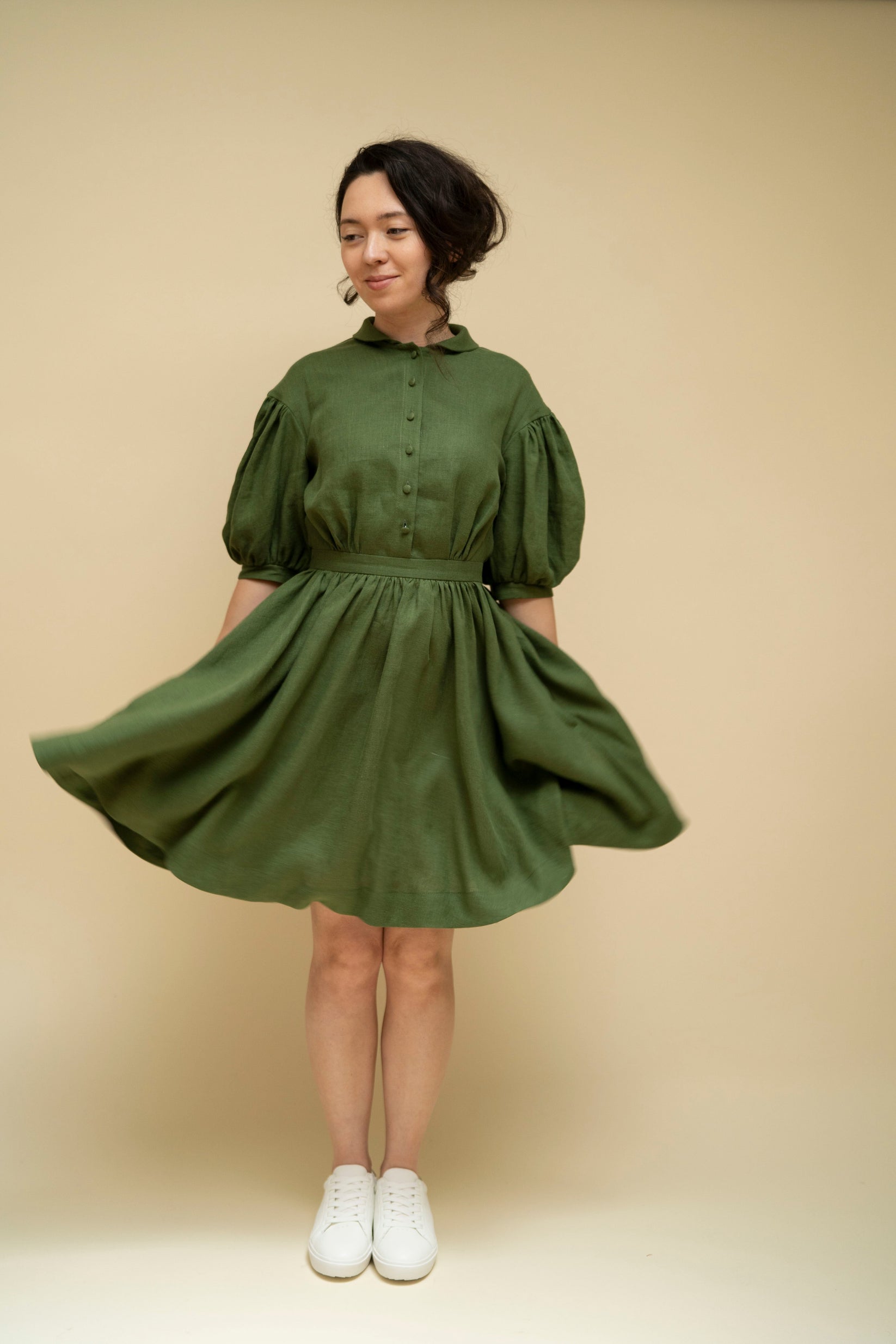 Mini Meg linen dress – LittleWomenAtelier