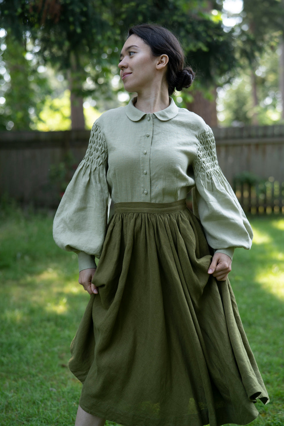 Beth '23 linen blouse – LittleWomenAtelier