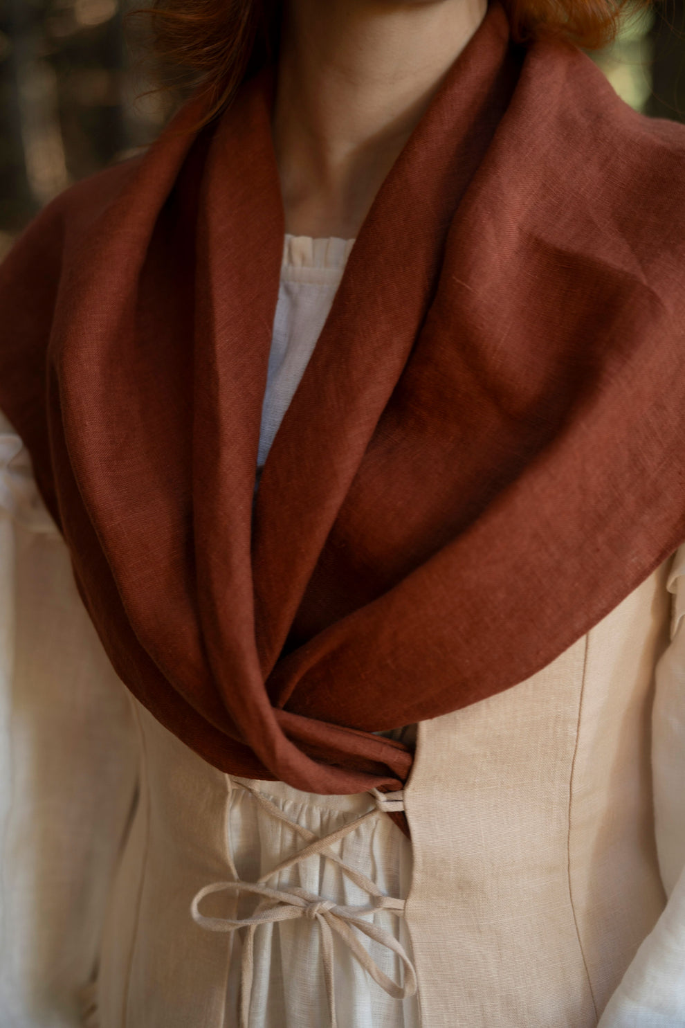 Elaine Linen Scarf – LittleWomenAtelier