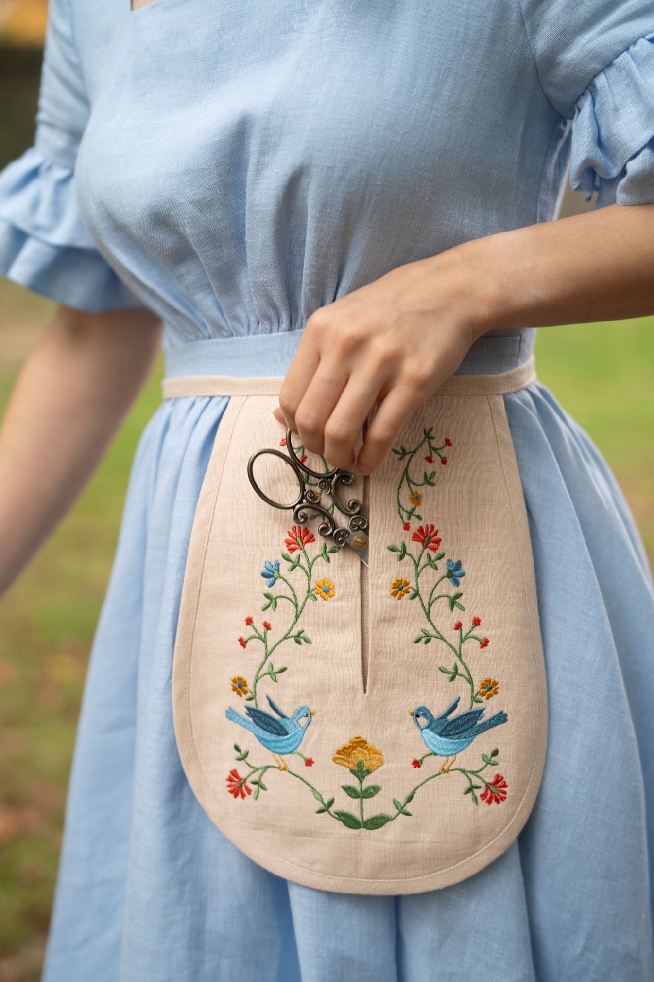 Isolde linen pocket by Little Women Atelier and UnderATinRoof ...