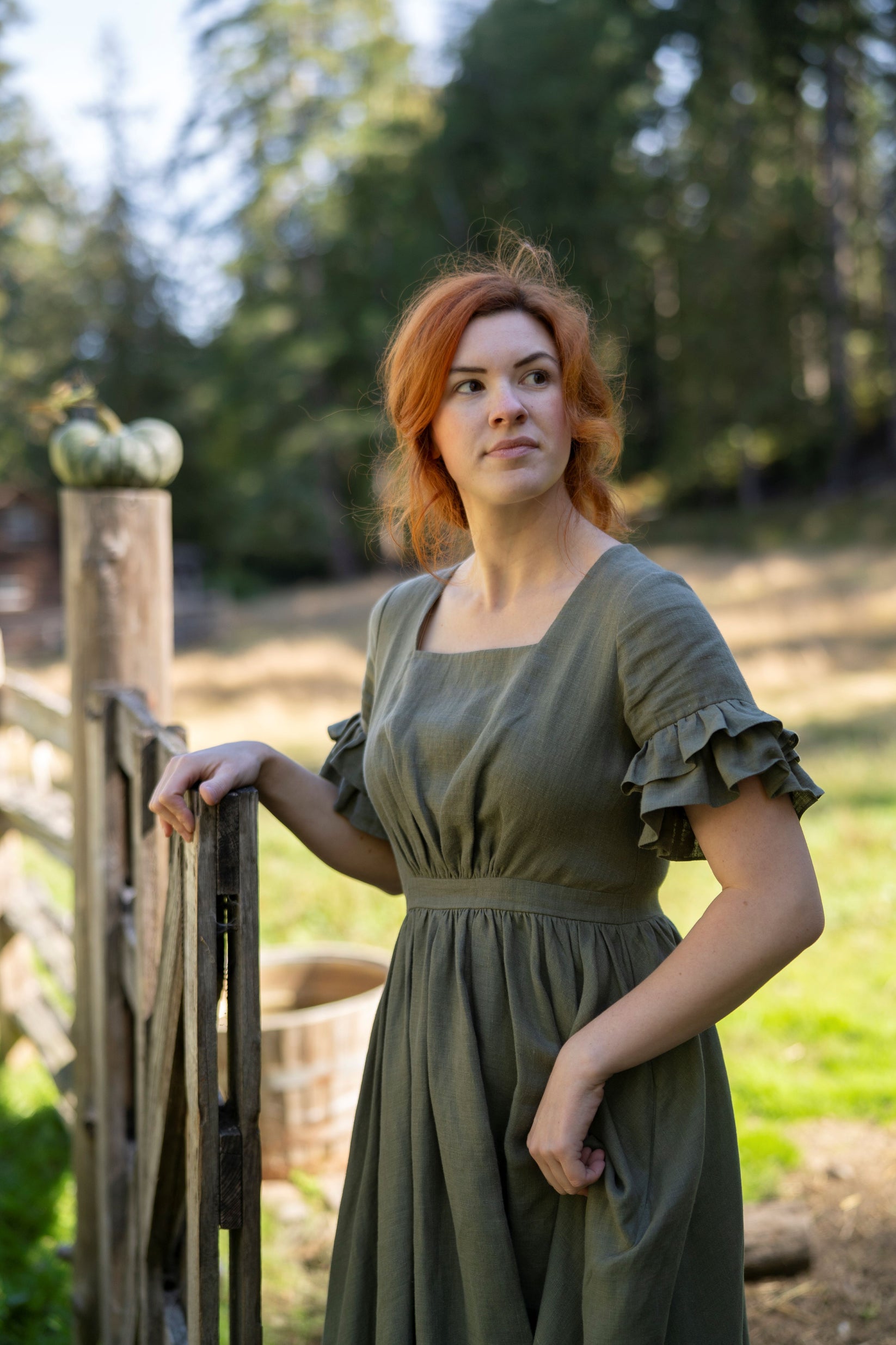 Odette Linen Dress – LittleWomenAtelier