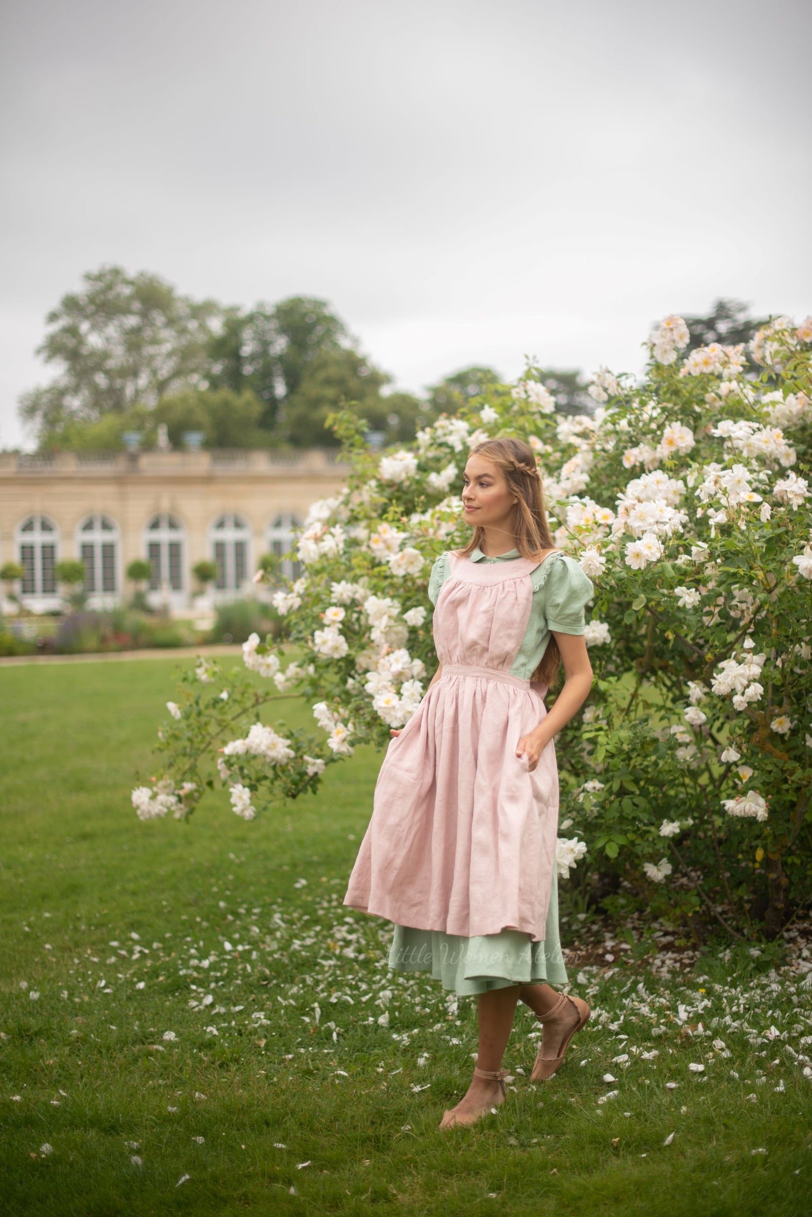 Marmee linen Pinafore – LittleWomenAtelier