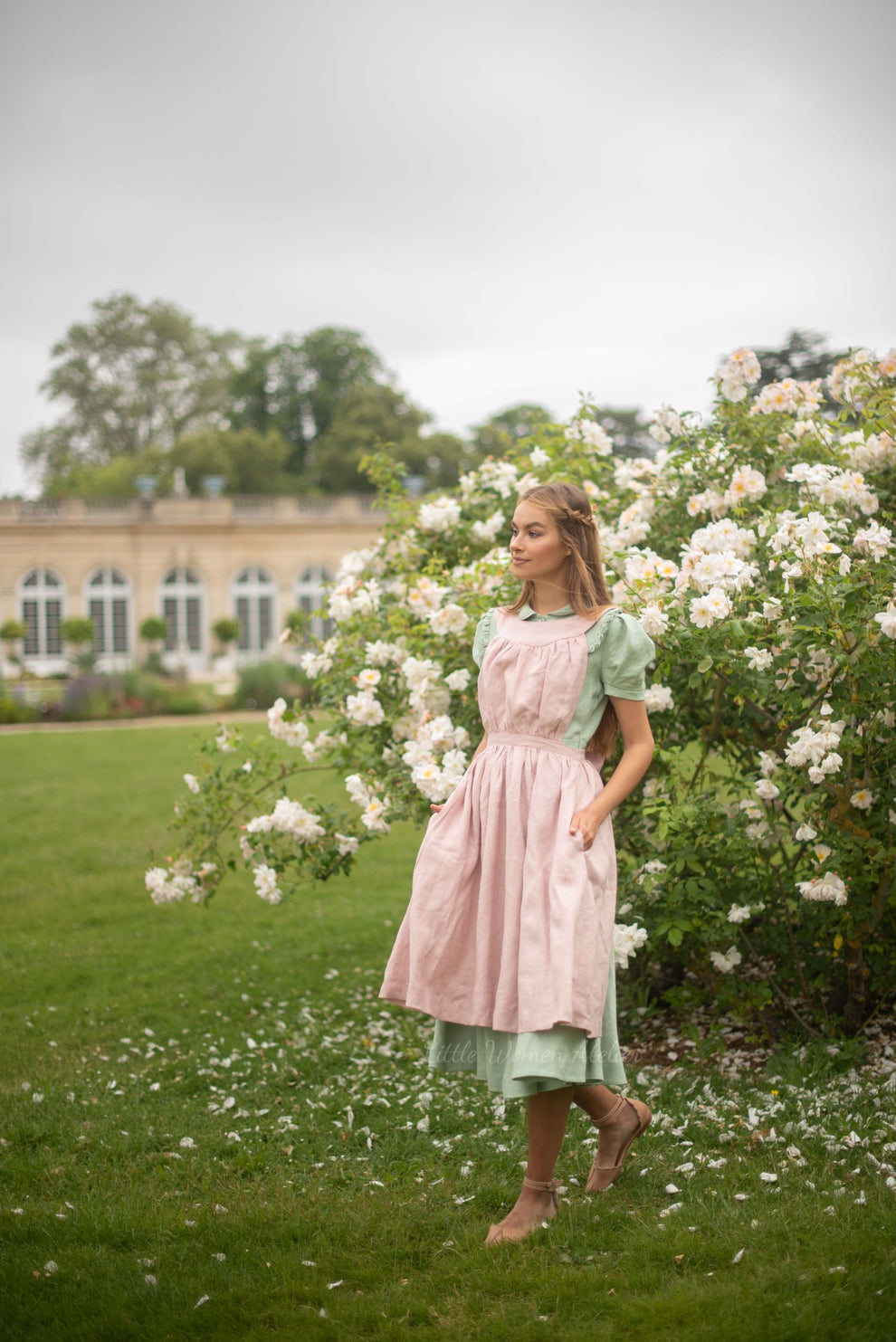 Marmee linen Pinafore – LittleWomenAtelier