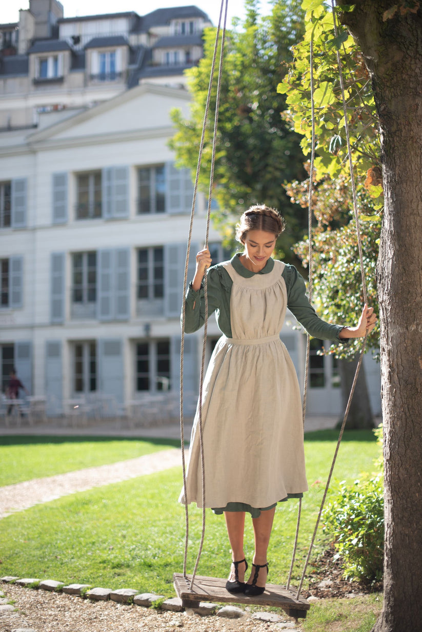 Marmee linen Pinafore – LittleWomenAtelier