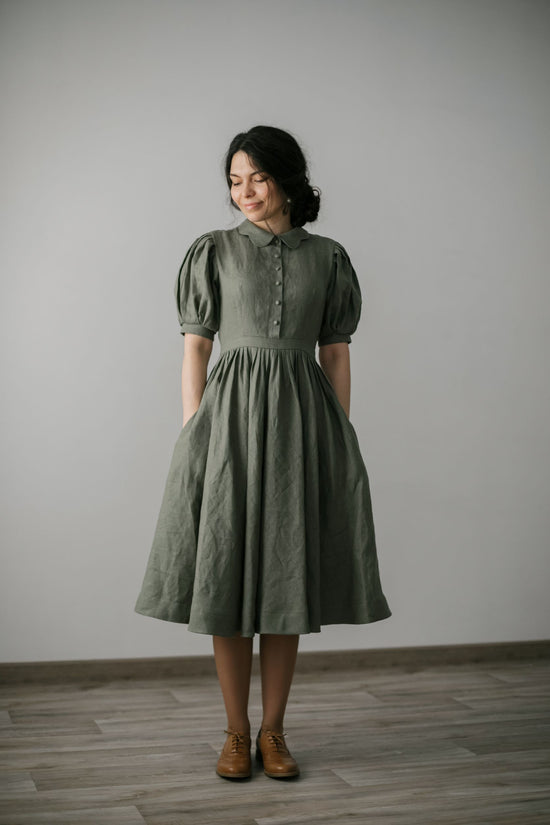 Beth Dress with short sleeves – LittleWomenAtelier