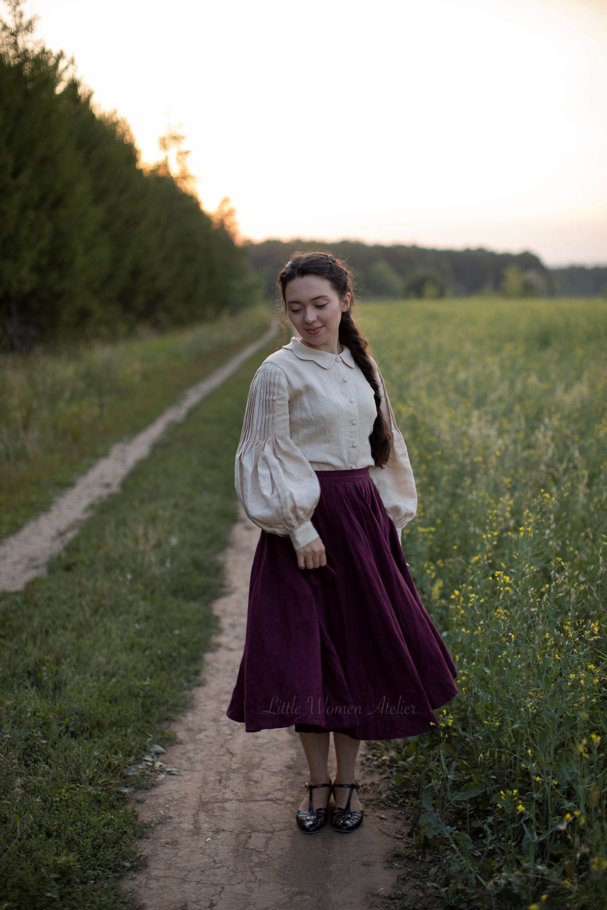 Beth linen top – LittleWomenAtelier