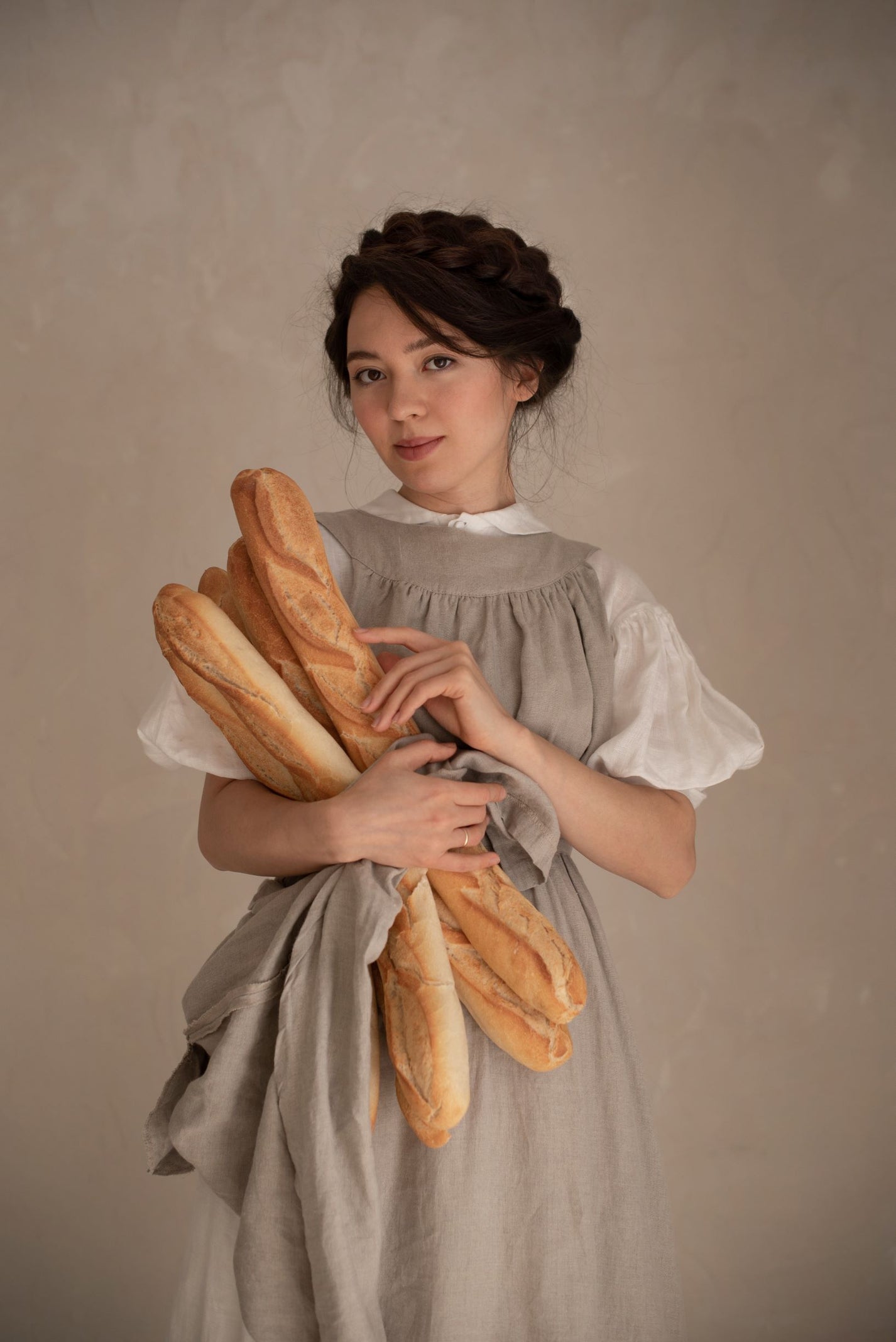 Marmee linen Pinafore – LittleWomenAtelier