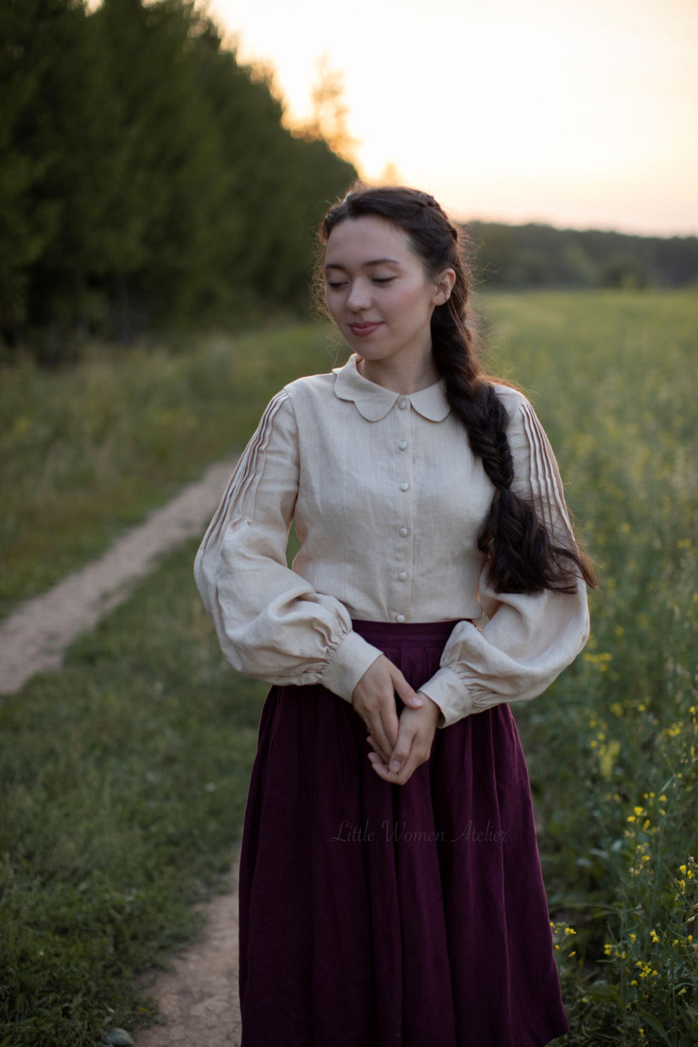 Beth linen top – LittleWomenAtelier