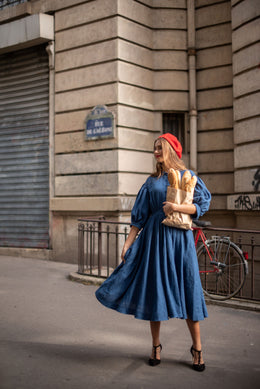 Meg Dress with 3/4 sleeves – LittleWomenAtelier