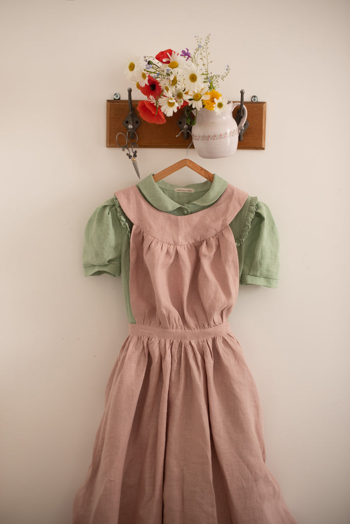 Marmee linen Pinafore – LittleWomenAtelier